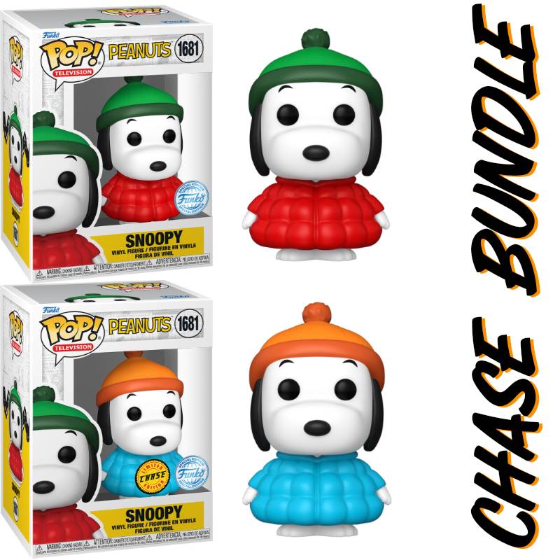 PRE-ORDER - Peanuts - Snoopy in Coat (Chase Bundle) Pop! Vinyl Figure ...
