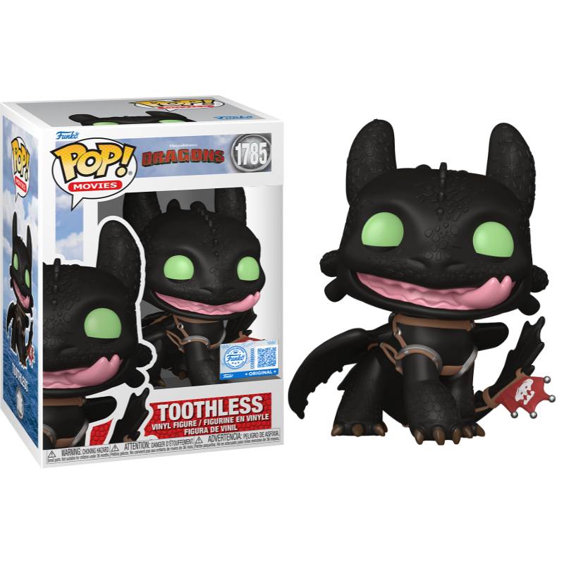 How to Train Your Dragon - Toothless with Tongue Out Pop! Vinyl Figure ...