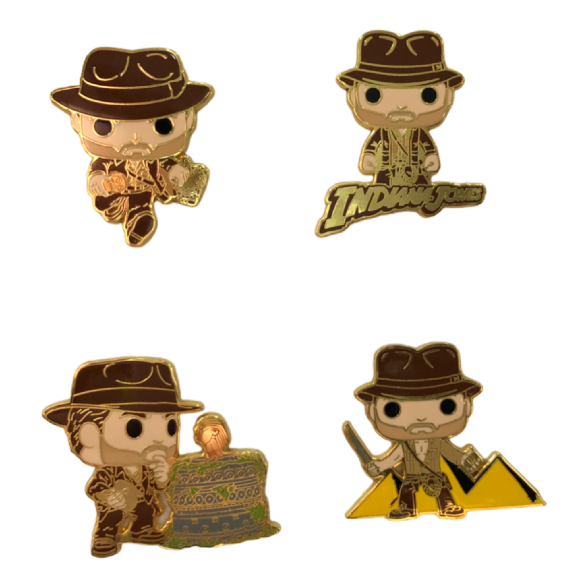 Indiana Jones: Raiders of the Lost Ark - Indy Set Enamel Pin [4 Pack ...