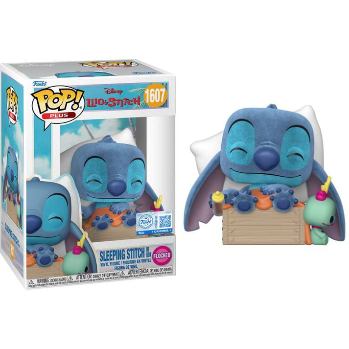 Lilo & Stitch - Sleeping Stitch in Box US Exclusive Flocked Pop! Plus ...